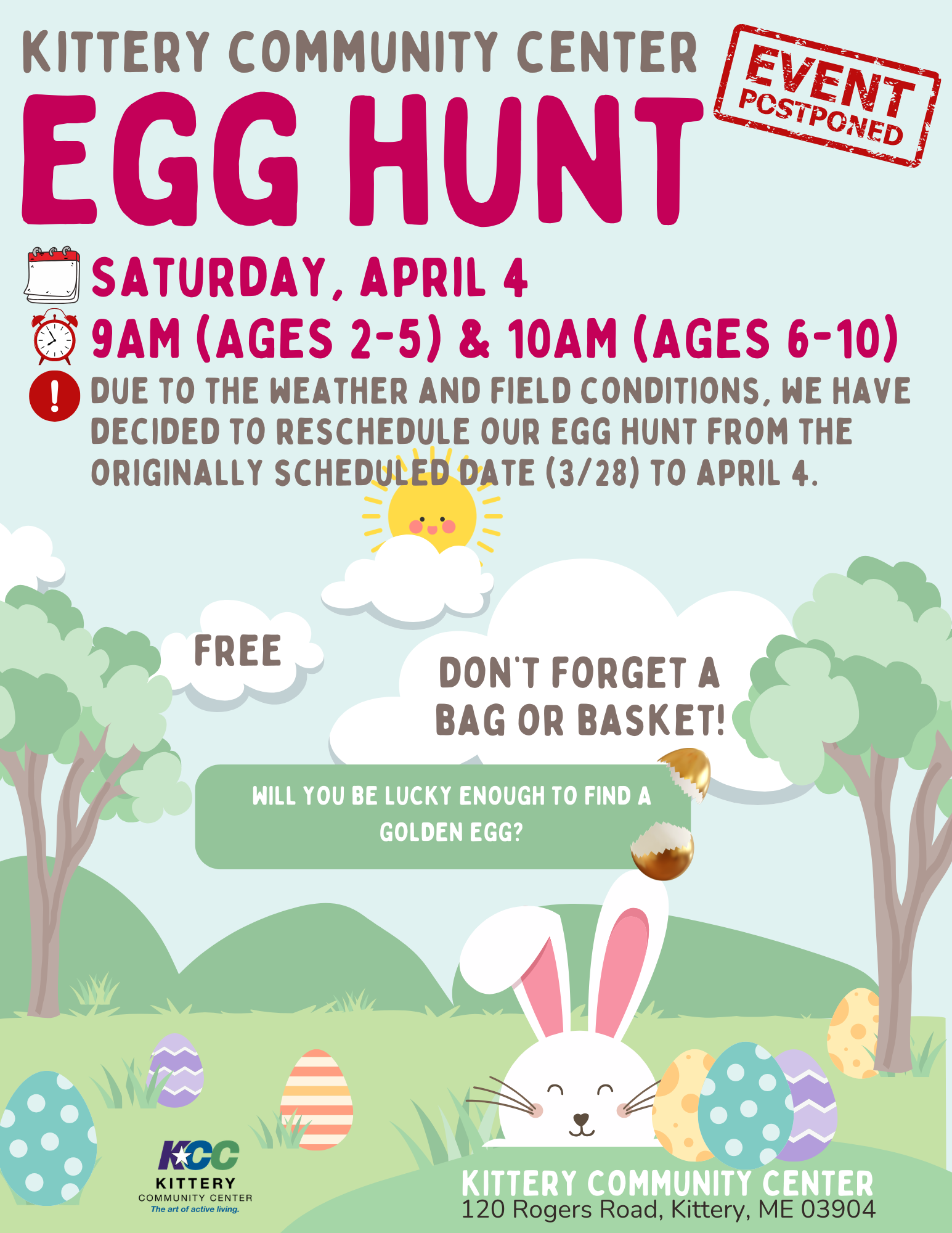 2026 Egg Hunt | April 4 | Kittery Community Center